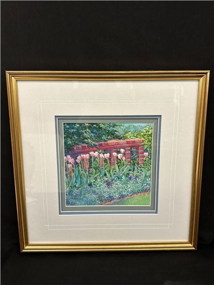 Chilmark | Barbara Hails Pastel on Ground Glass Board: Tulip Wall I ...