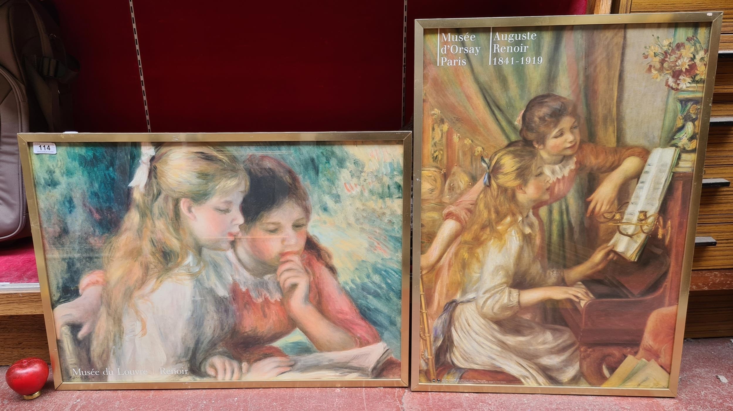 Pierre-Auguste Renoir | Two framed posters from the Musée d'Orsay Paris ...