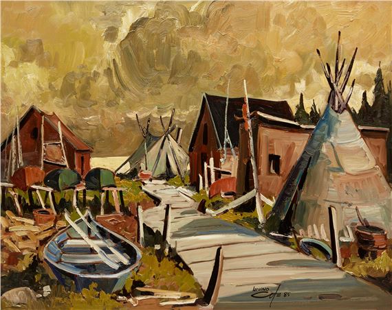 Bruno Côté | Village Montagnais Mingan | MutualArt