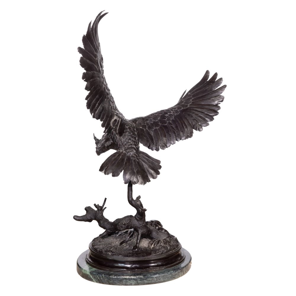 Jules Moigniez | The Owl Bronze Statue | MutualArt