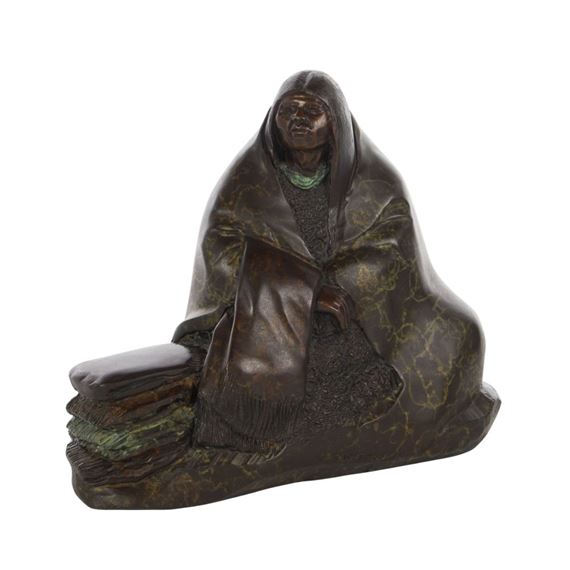 Doug Hyde | Pendleton Blanket Bronze Sculpture | MutualArt