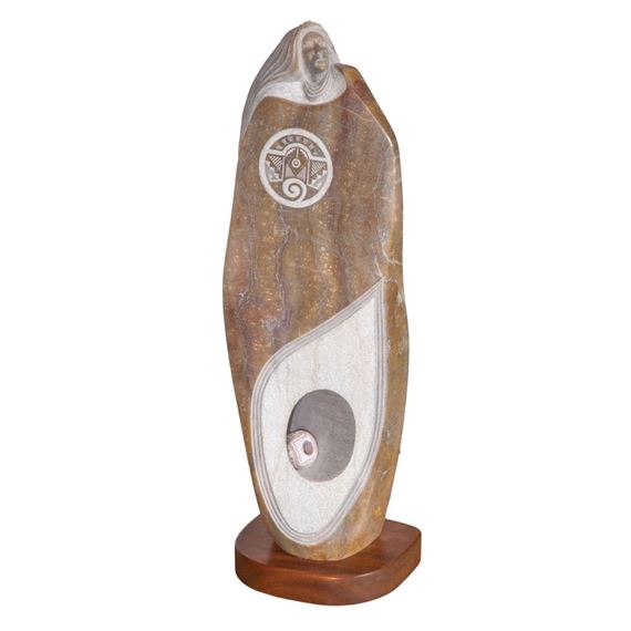 Cliff Fragua | Carved Utah Alabaster Sculpture (1990) | MutualArt