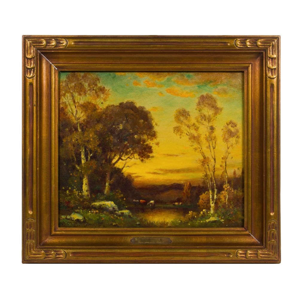 Alexis Matthew Podchernikoff | Sun's Golden Glow Oil on Board (Circa ...