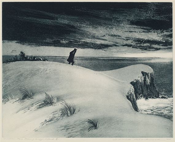 David Blackwood | William Lane Leaving Bragg's Island (1971) | MutualArt
