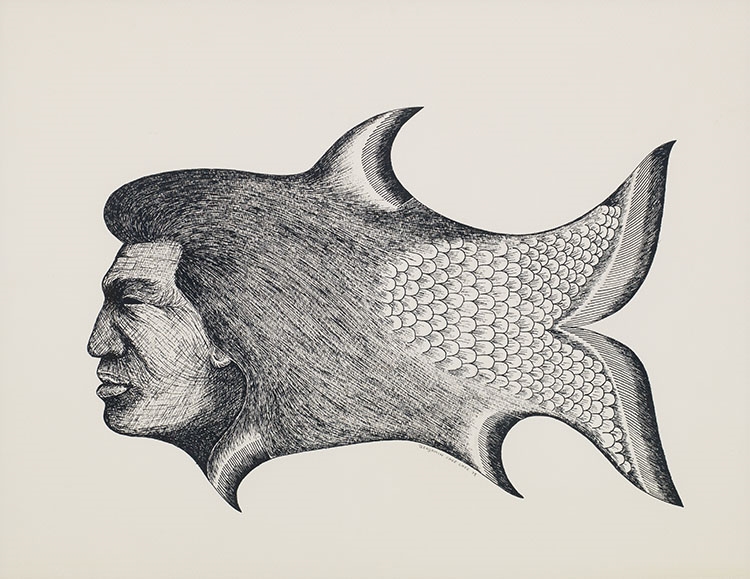 Benjamin Chee Chee | Spirit Fish (1973) | MutualArt