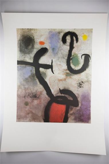 Joan Miró | Joan Miro (1893-1983) Spain Woman and birds, 1964 Four ...