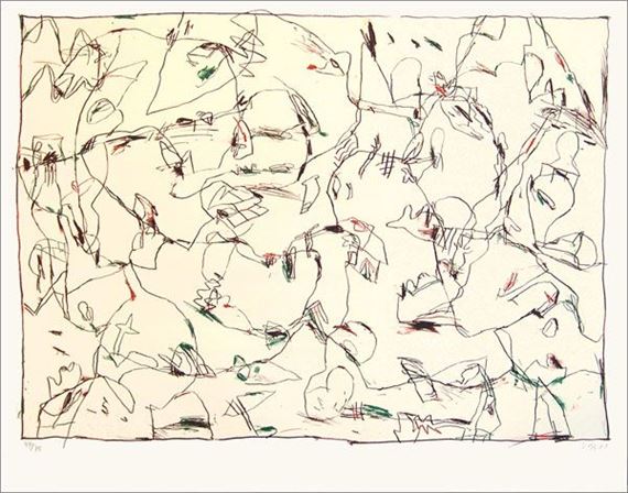 Jan Voss | Jan VOSS Untitled n°71 Original linocut printed at 75 copies ...
