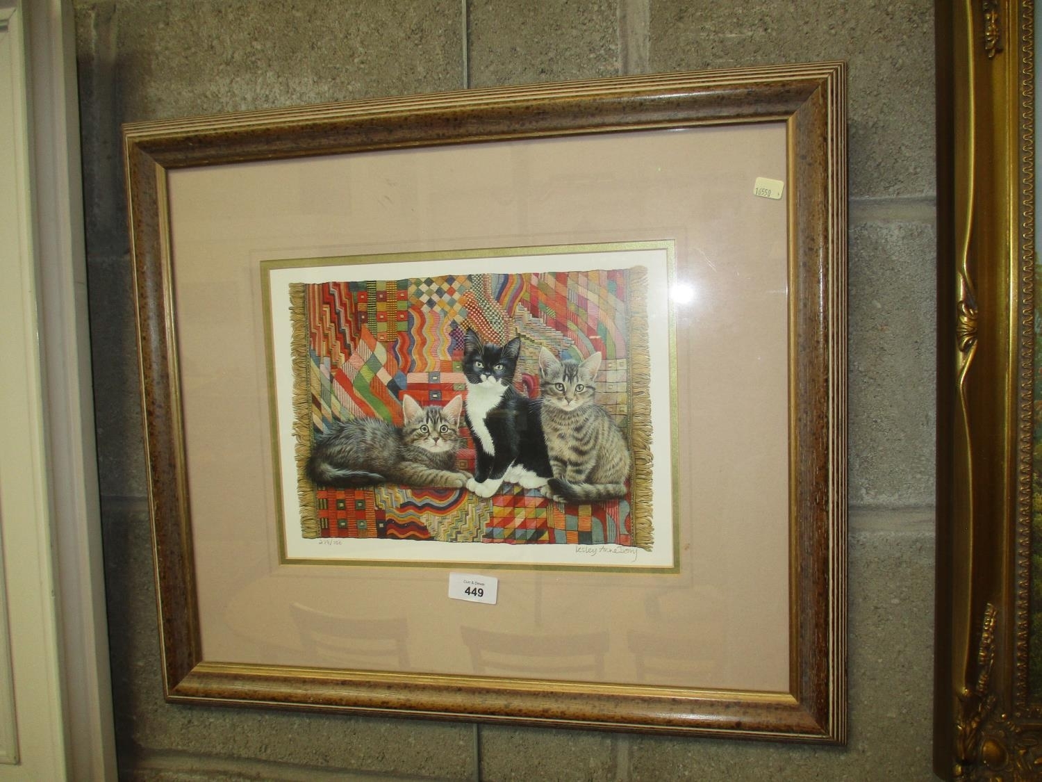 Lesley Anne Ivory | Lesley Anne Ivory Signed Print of Cats 279 | MutualArt