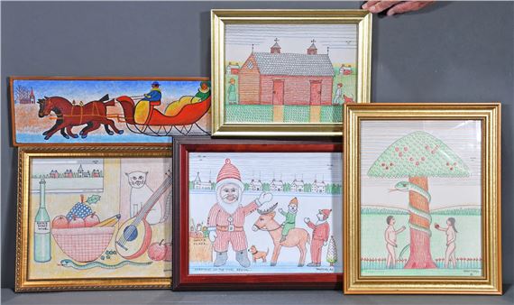 Jack Savitsky | Group of Five Works (1983 - 1989) | MutualArt