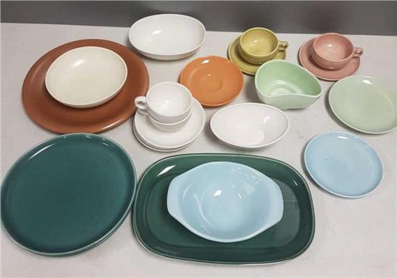Russel Wright | Group of mid-century modern dinnerware including ...