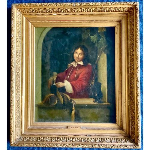 Gabriel Metsu | PORTRAIT DEPICTING A HUNTSMAN IN A RED JACKET AT A ...