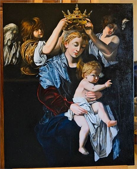 Bartolomeo Cavarozzi | VIRGIN AND CHILD WITH ANGELS (2022) | MutualArt