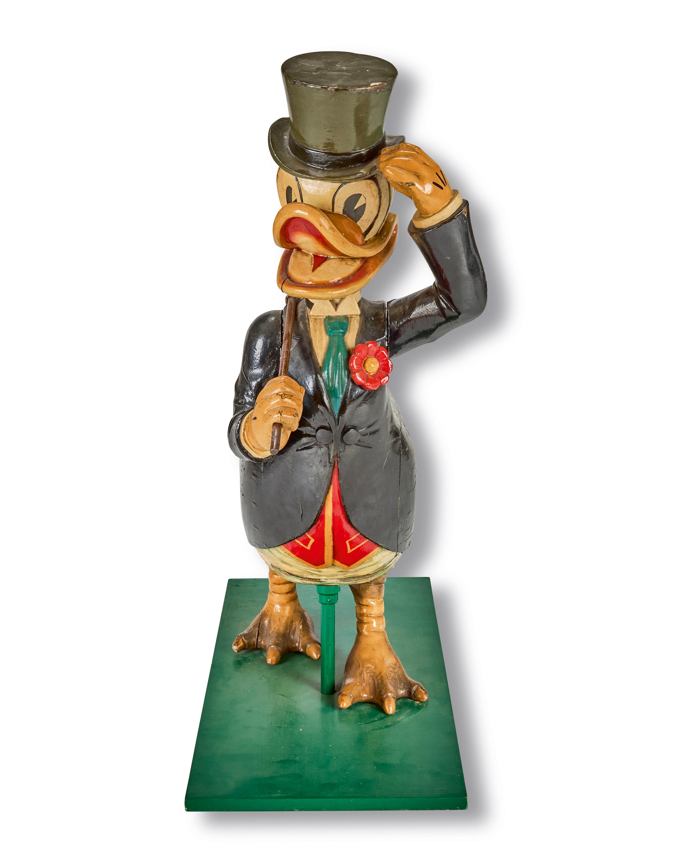 Henri de Vos | A French carved and painted platform ride figure of ...