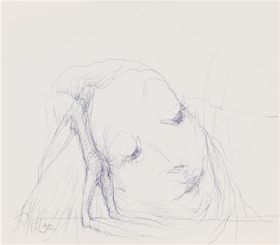 Alicja Wahl | Surrealist portrait (1982) | MutualArt