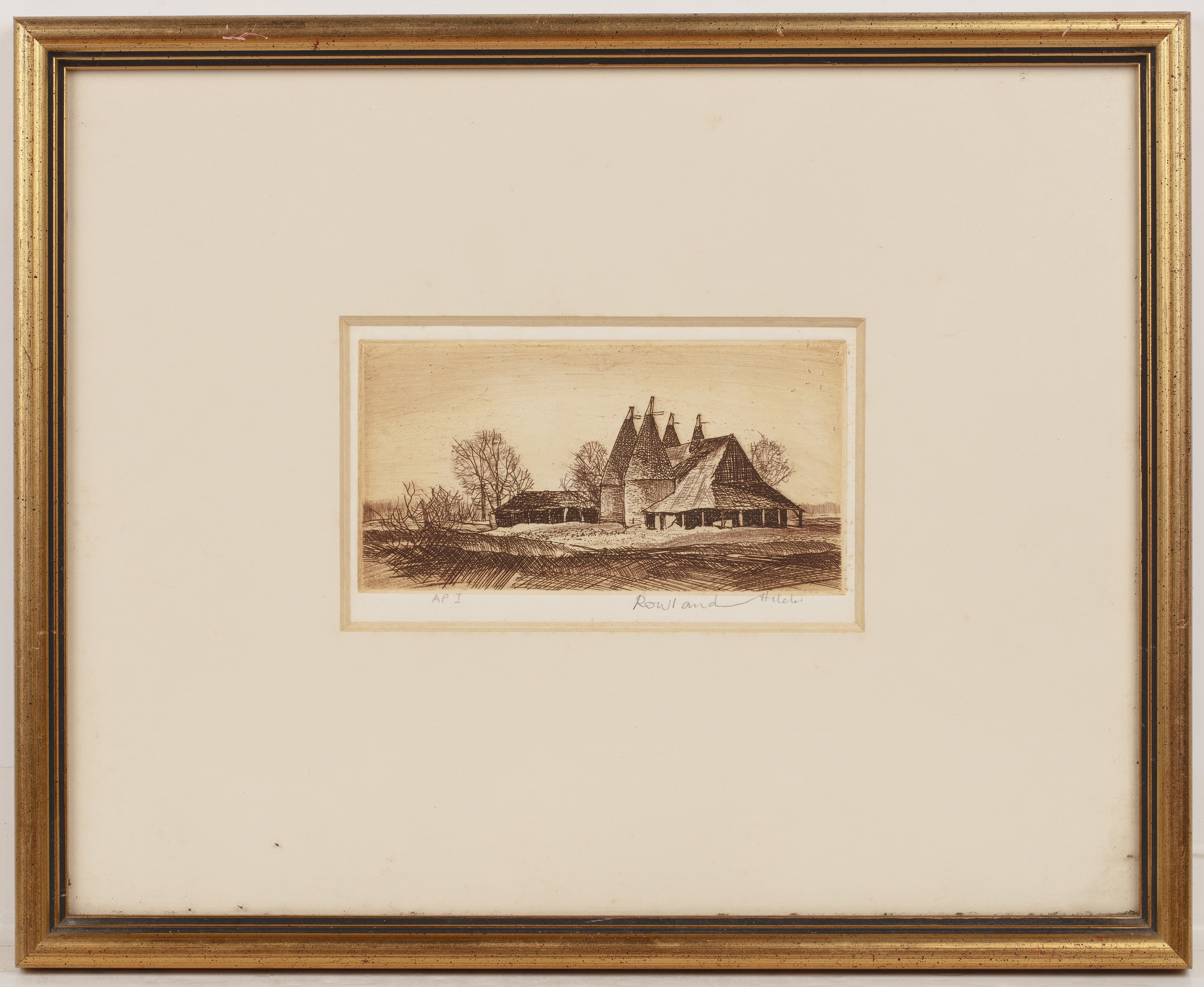 Rowland Hilder | Oast Houses at Chiddingstone | MutualArt