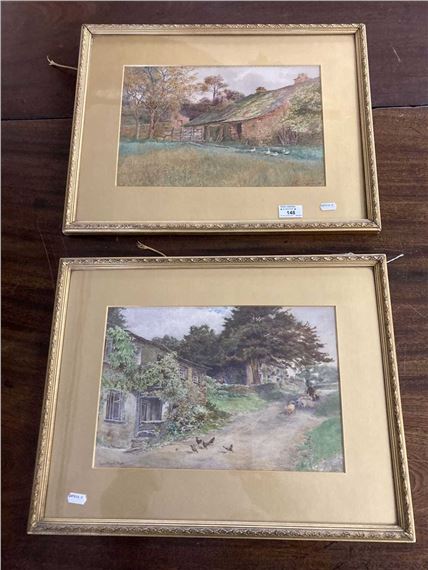 Cyril Ward | Watercolours of a rustic scene | MutualArt