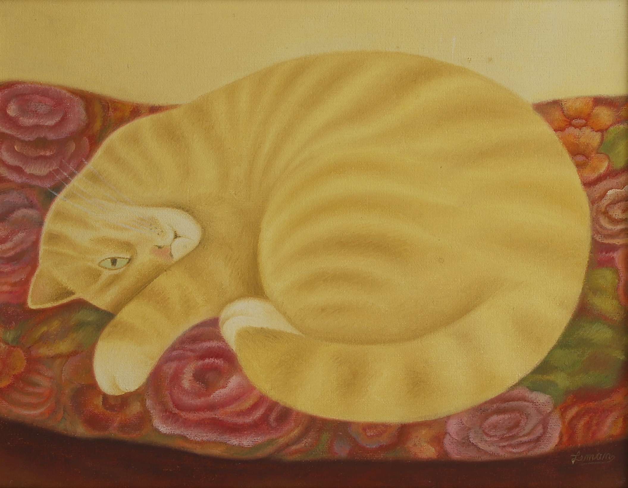 Martin Leman | Rabbit eating lettuce | MutualArt