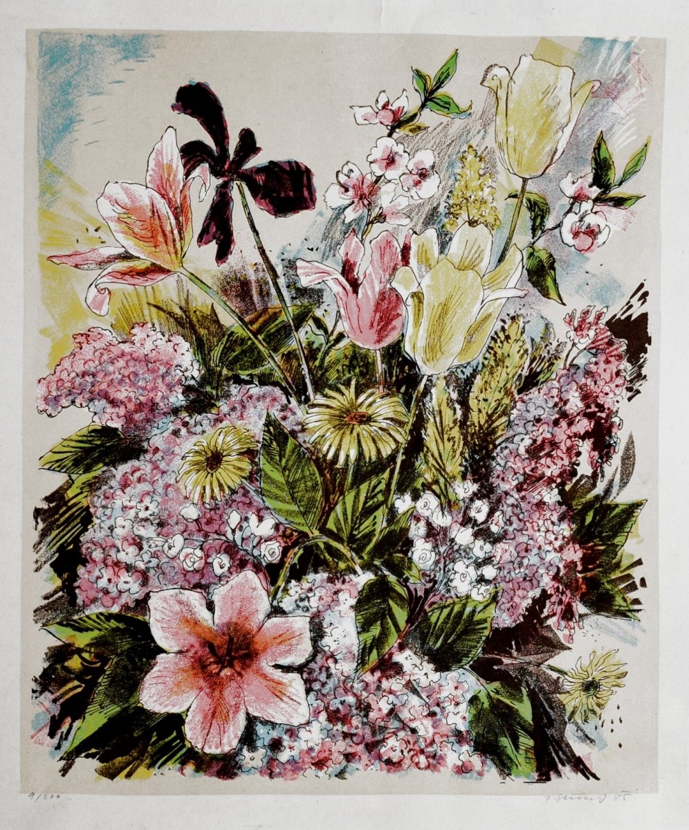 Petr Strnad | Pestrobarevná kytice (1985) | MutualArt