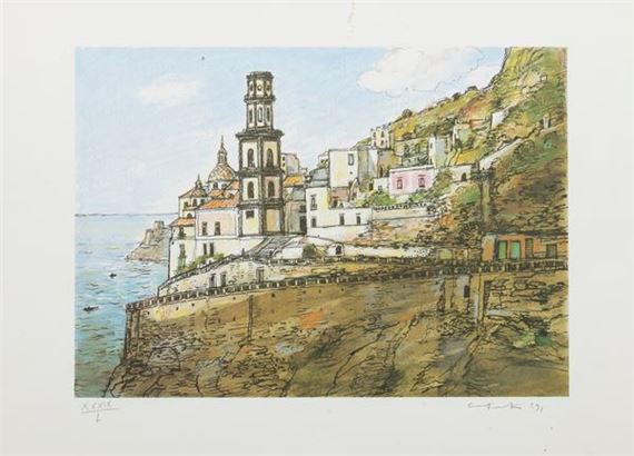 Mario Carotenuto | STAMPA POSITANO DI MARIO CAROTENUTO (1991) | MutualArt