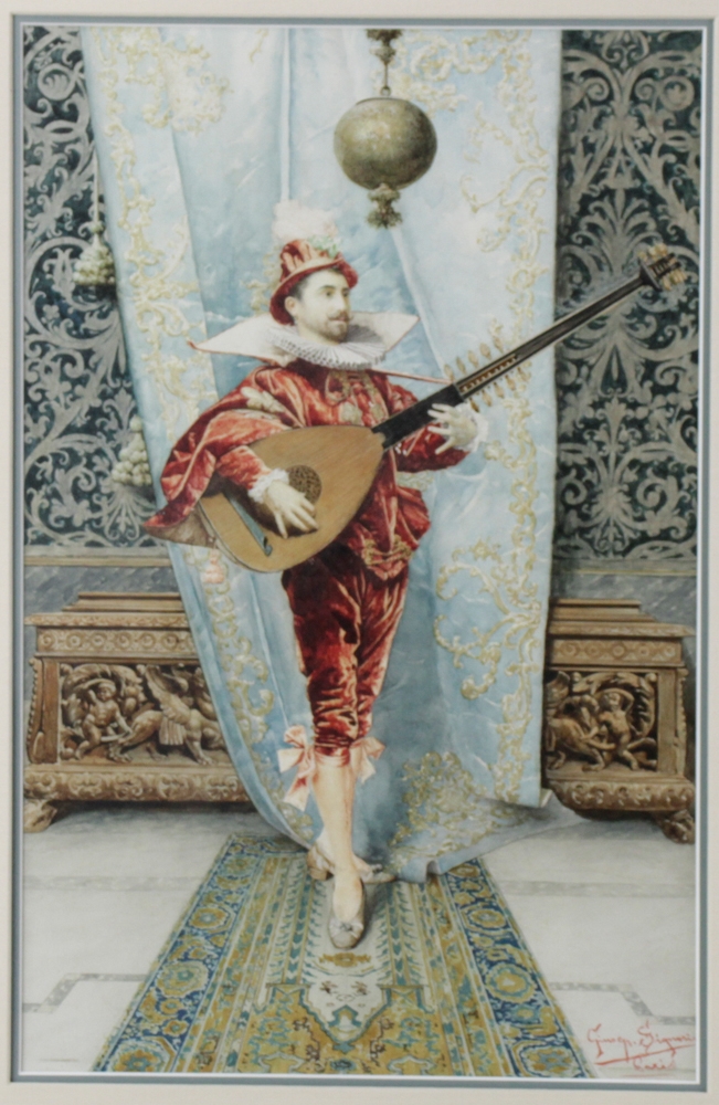 Giuseppe Signorini | The Mandolin Player | MutualArt