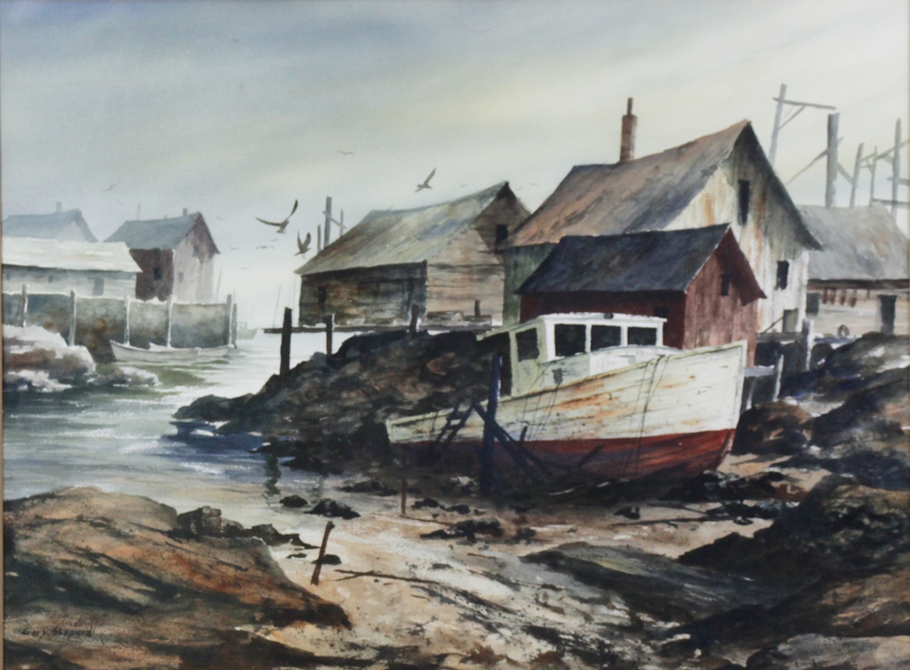 Gary Shepard | Maine Coastal Fishing Shacks | MutualArt