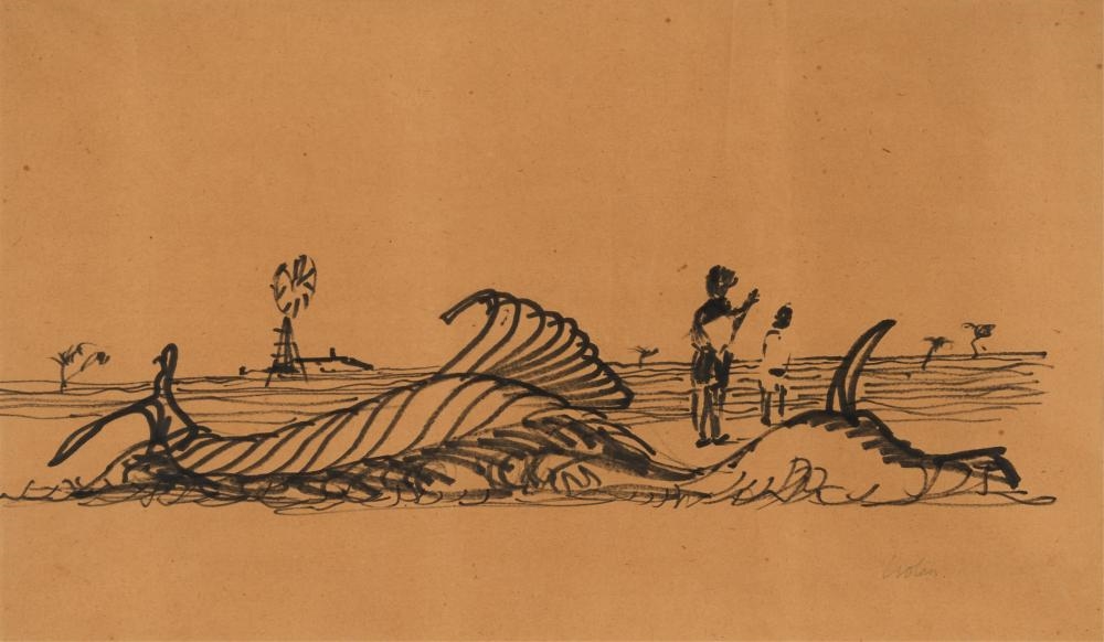 Sidney Nolan | Outback (Drought Carcass | MutualArt