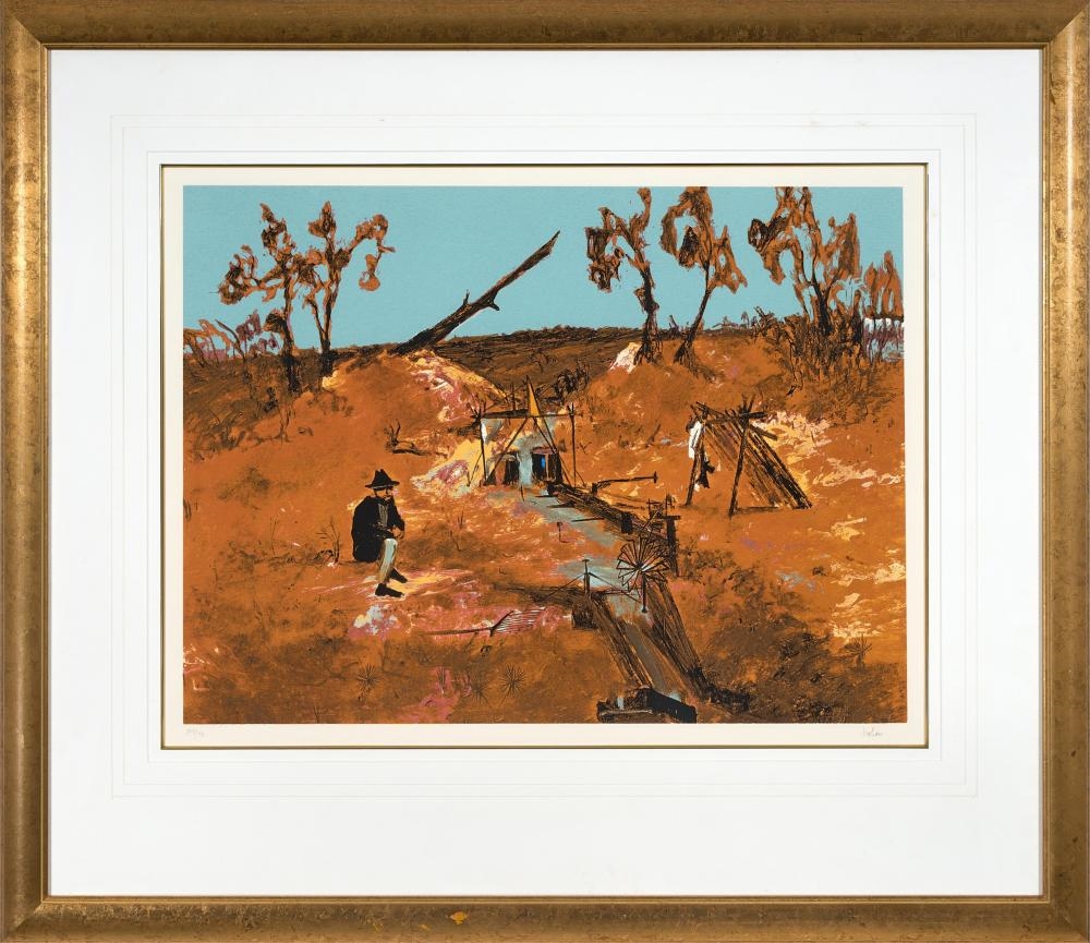 Sidney Nolan | Tin Mining Shed | MutualArt