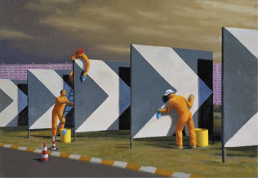 Jeffrey Smart | FACADE BY THE SEA (1952) | MutualArt