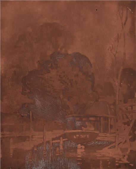 Vincent Brown | VINCENT BROWN (1901 - 2001) - The Jetty, Yeronga etched ...