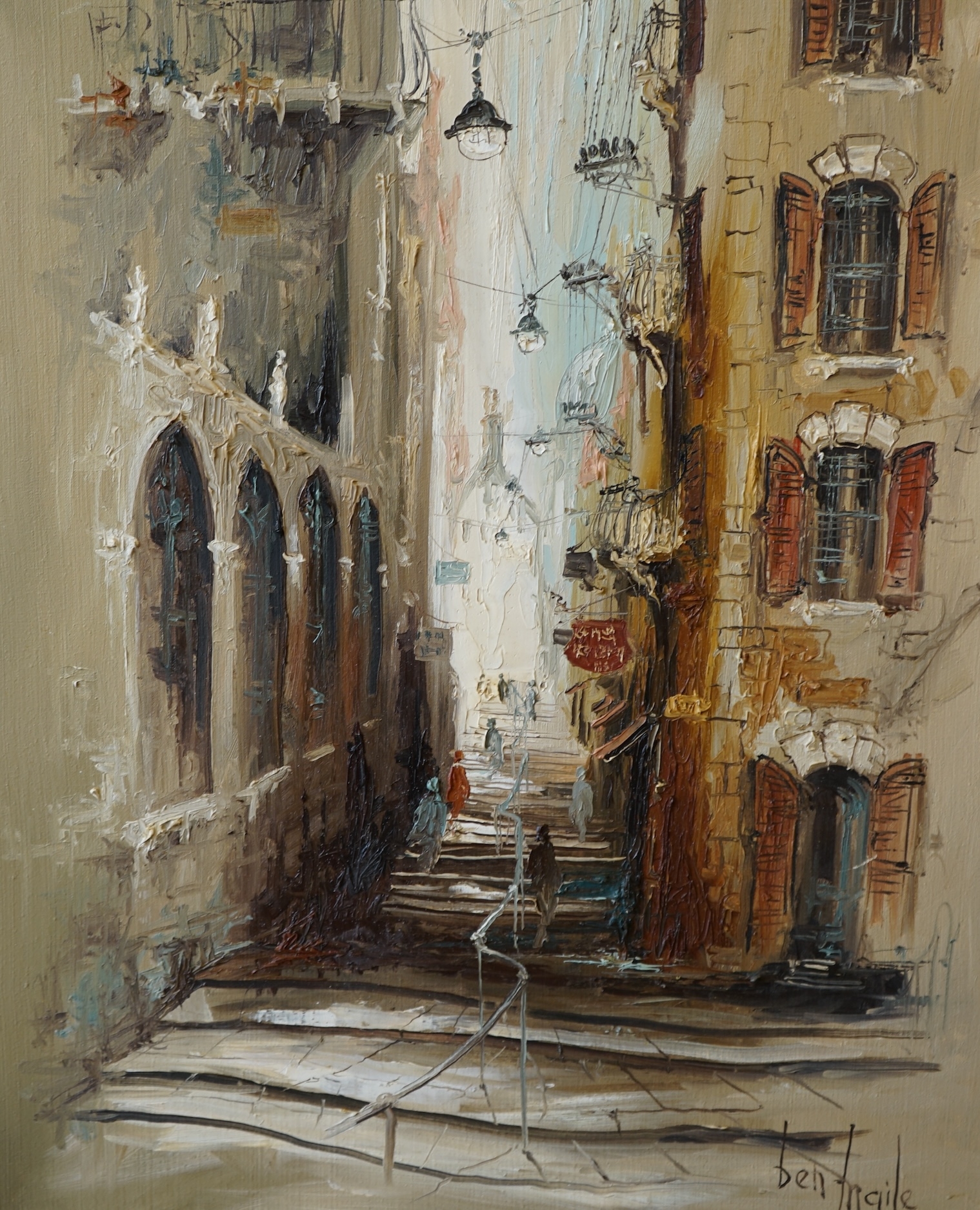 Ben Maile | Mediterranean street scene | MutualArt