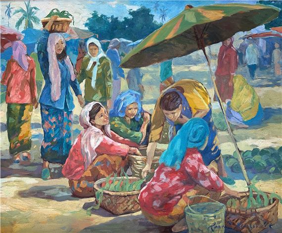 Rahmat Ramli | Market Scene, 1998 (1998) | MutualArt