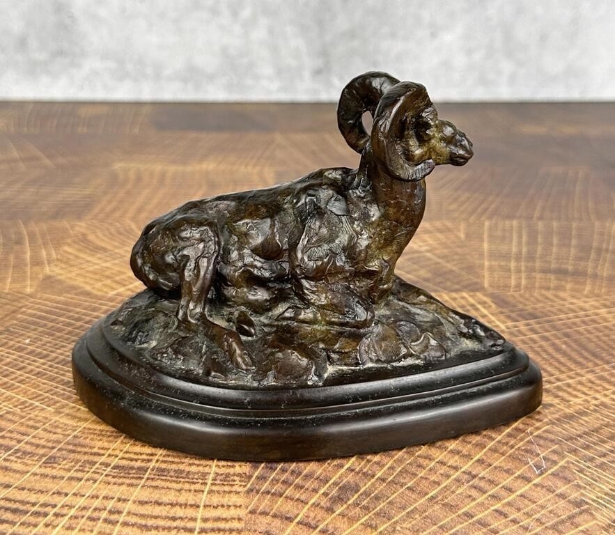 Tim Shinabarger | Tim Shinabarger Always Alert Bighorn Sheep Bronze ...