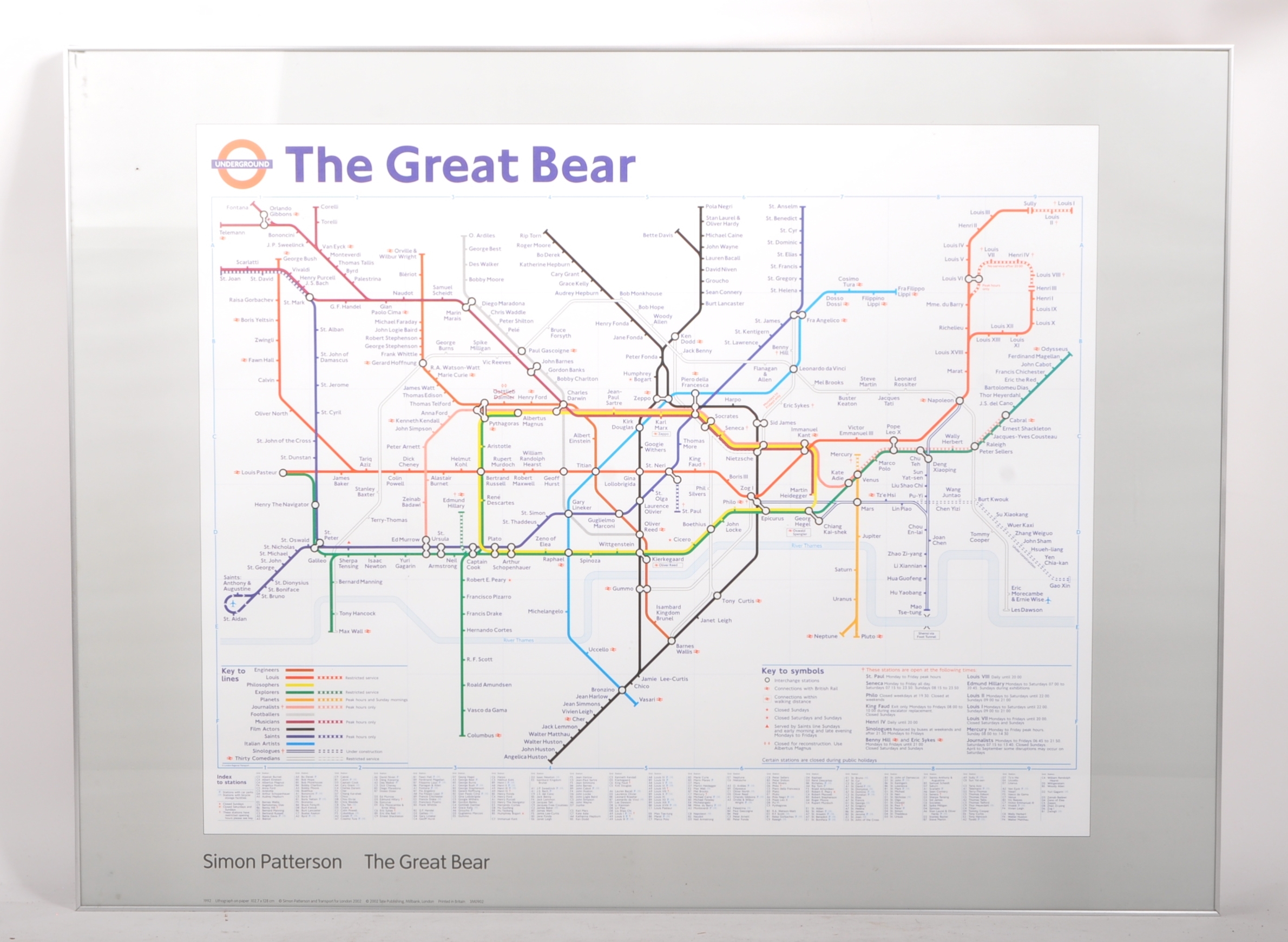 Simon Patterson | SIMON PATTERSON - THE GREAT BEAR 1992 PRINT | MutualArt