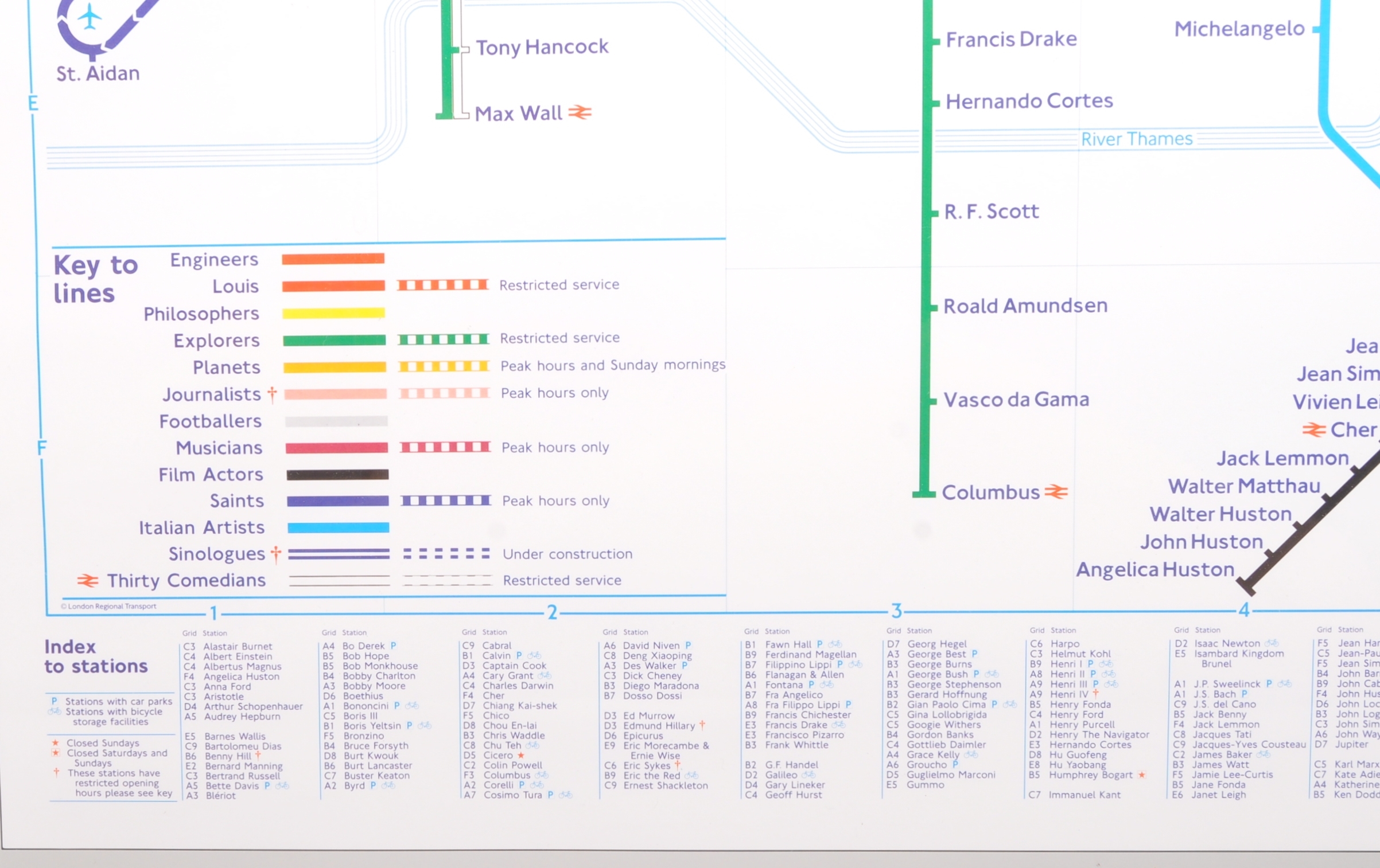 Simon Patterson | SIMON PATTERSON - THE GREAT BEAR 1992 PRINT | MutualArt