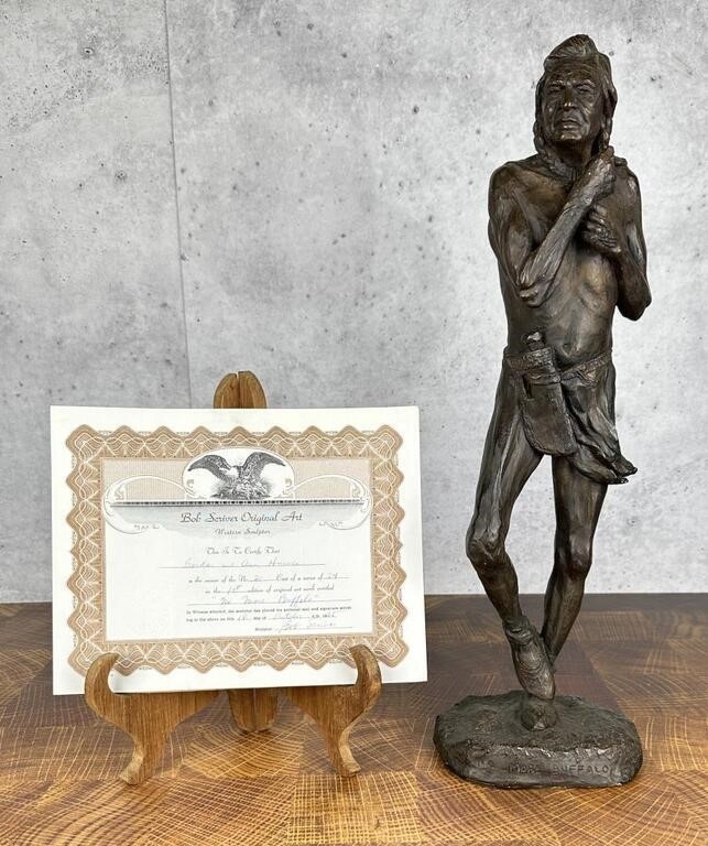 Bob Scriver | Bob Scriver No More Buffalo Plaster Sculpture (29 ...