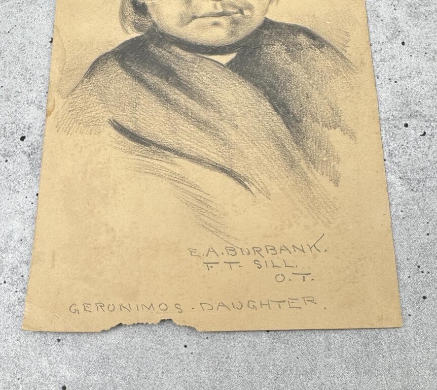 Elbridge Ayer Burbank | Title is E-Wa Apache Geronimo's Daughter Fort ...