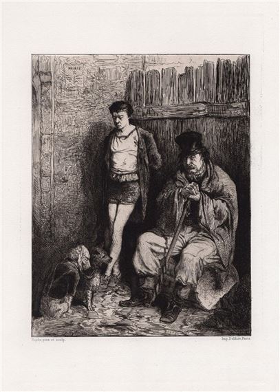 Pierre-Marie Beyle | Pierre-Marie Beyle Permission Refused 1870 etching ...