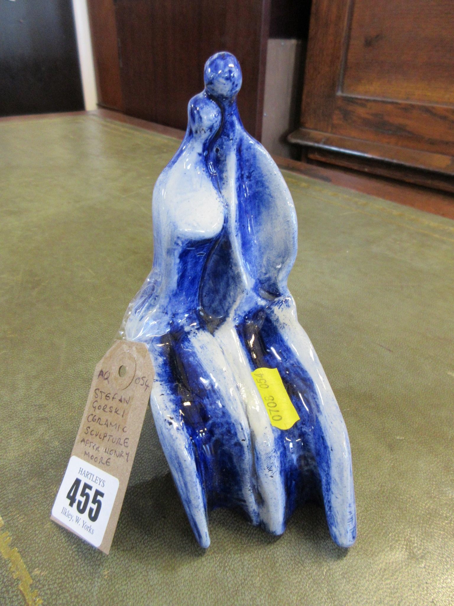 Henry Moore | Two piece reclining figure: Maquette No. 4 (1961) | MutualArt