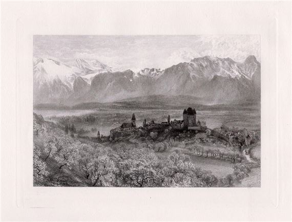 Alfred William Hunt | Alfred William Hunt Thun 1885 engraving (1819 ...