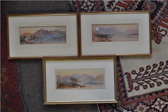 Edwin Aaron Penley | THREE 19TH CENTURY EDWIN A PENLEY WATERCOLOURS ...