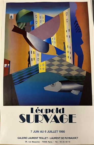 Léopold Survage | Poster for the Leopold SURVAGE exhibition at Galerie ...