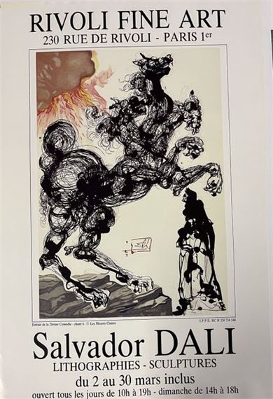 Dalí Salvador | Set of two posters for the Salvador DALI exhibition ...