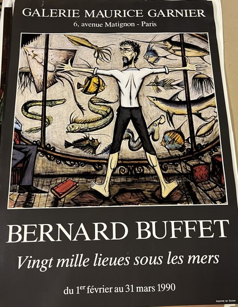 Bernard Buffet | Poster for the Bernard BUFFET exhibition 20 000 LIEUES ...