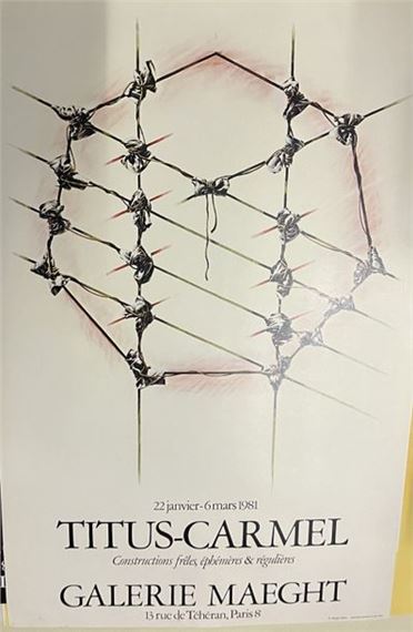 Gérard Titus-Carmel | Poster for the Gérard TITUS-CARMEL exhibition ...