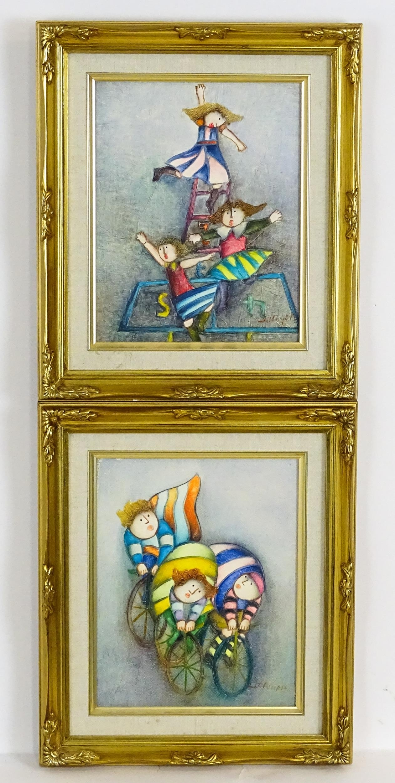 Joyce Roybal | Acrylic on canvas, A pair | MutualArt