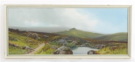 Reginald Daniel Sherrin | A moorland landscape (1912) | MutualArt