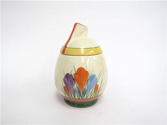 Clarice Cliff | A Clarice Cliff Crocus pattern daffodil shape preserve ...
