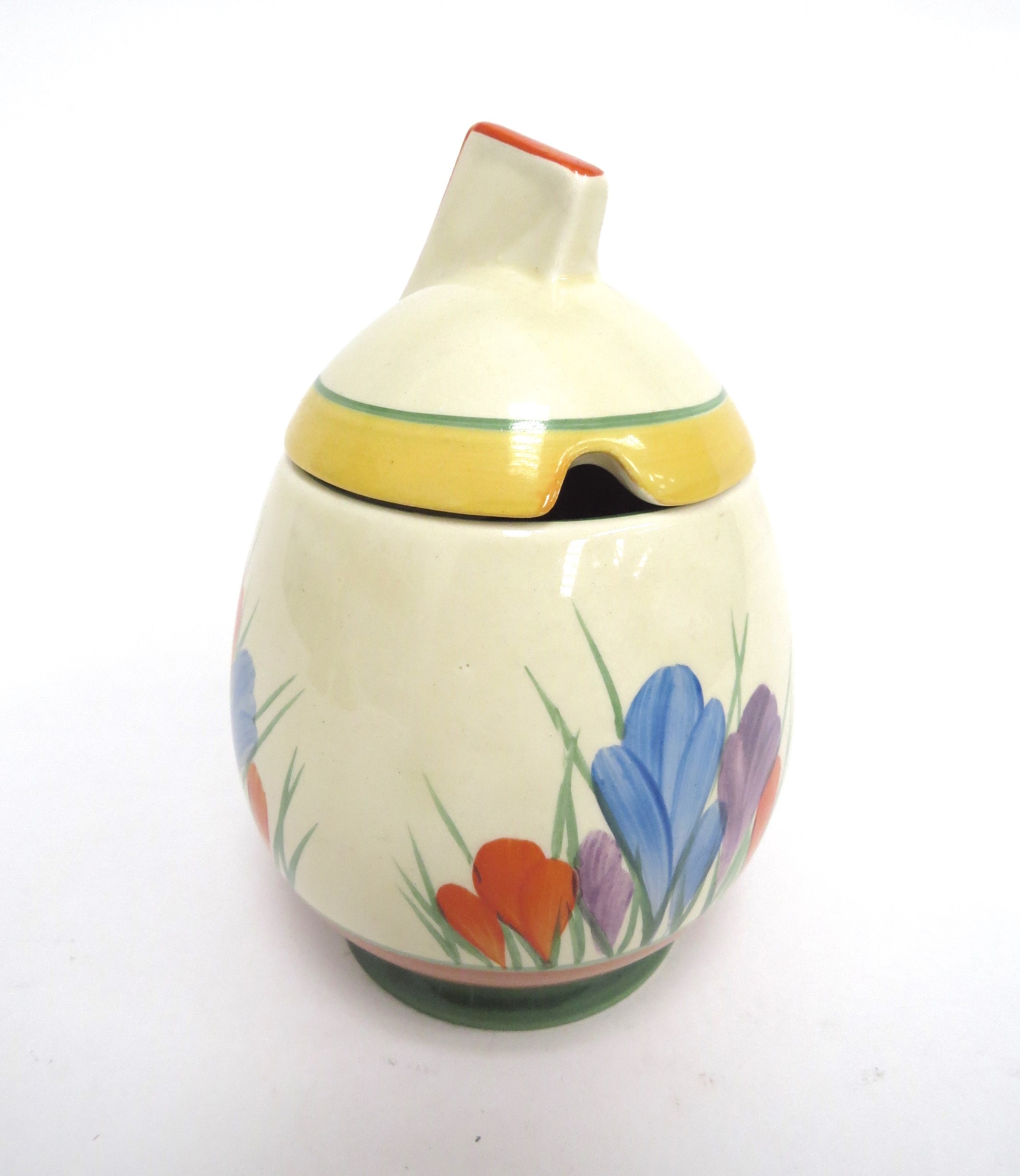 Clarice Cliff | A Clarice Cliff Crocus pattern daffodil shape preserve ...