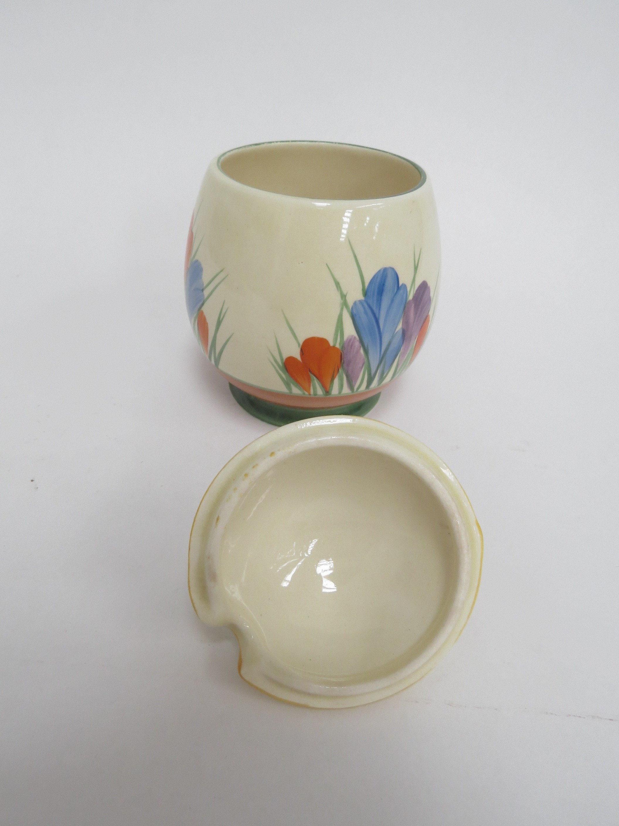 Clarice Cliff | A Clarice Cliff Crocus pattern daffodil shape preserve ...