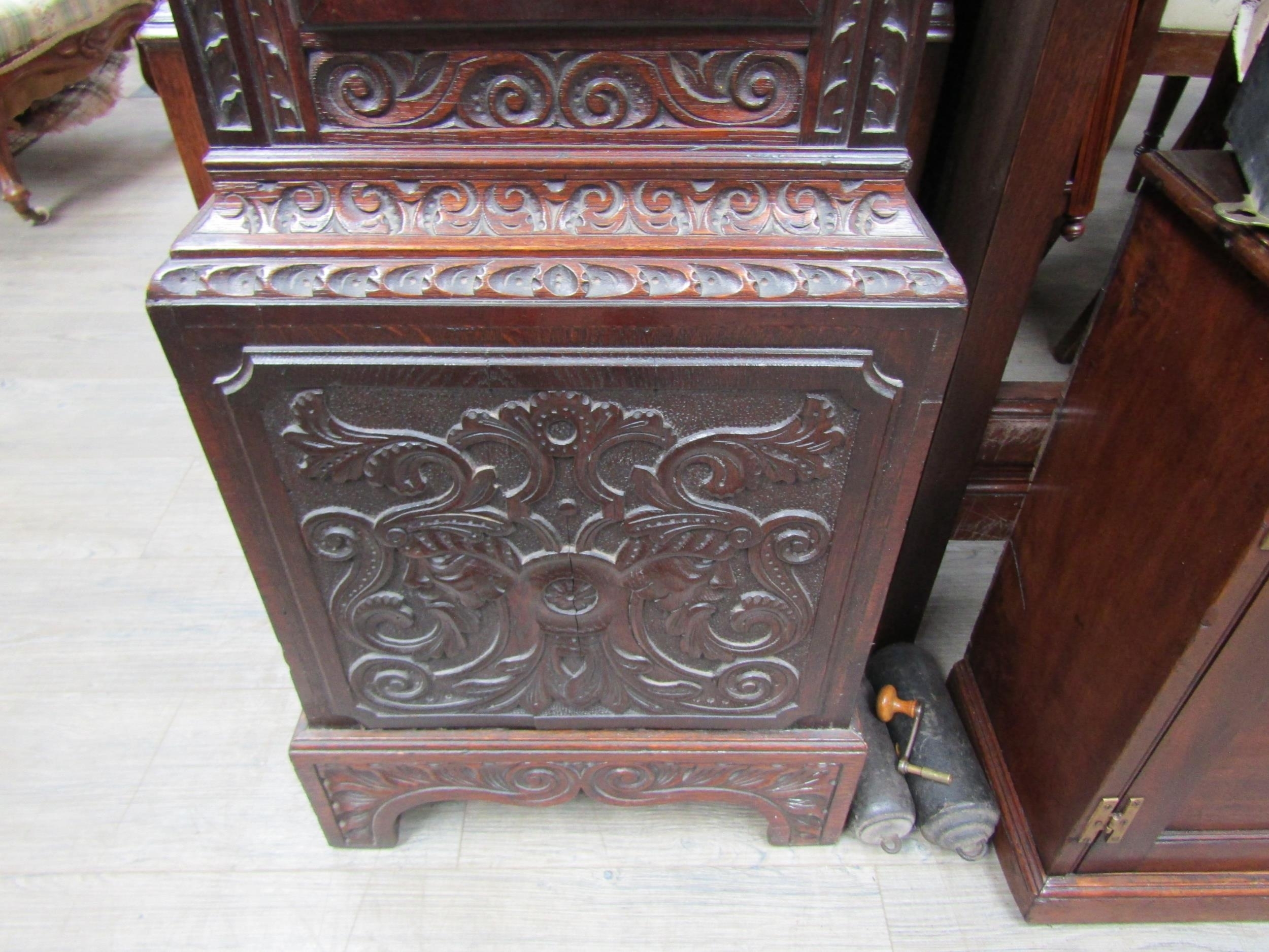 Joseph Batty | of Halifax eight day longcase clock with moon phase and ...